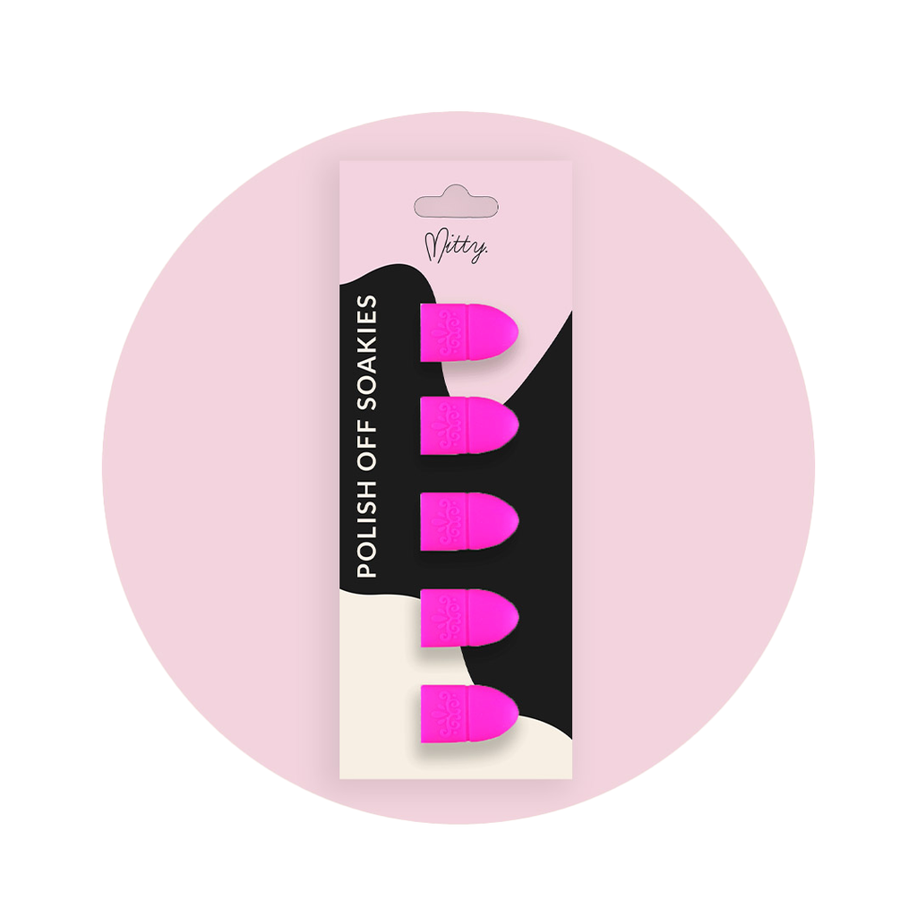 MITTY Polish Off Soakies Candy Pink 5pc – Salon World